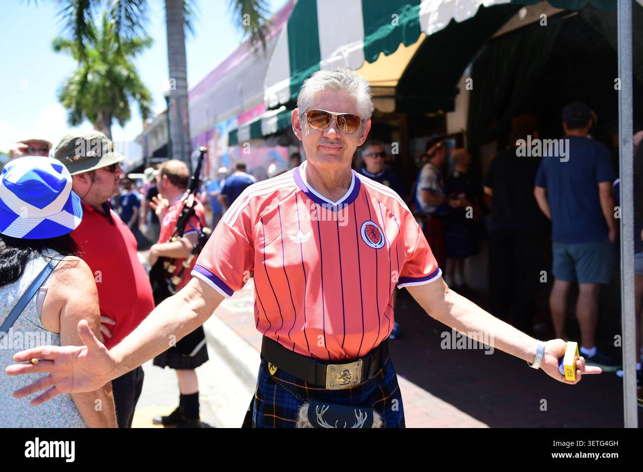 Scotland's fans take over Miami ahead of their march to loanDepot Park ...