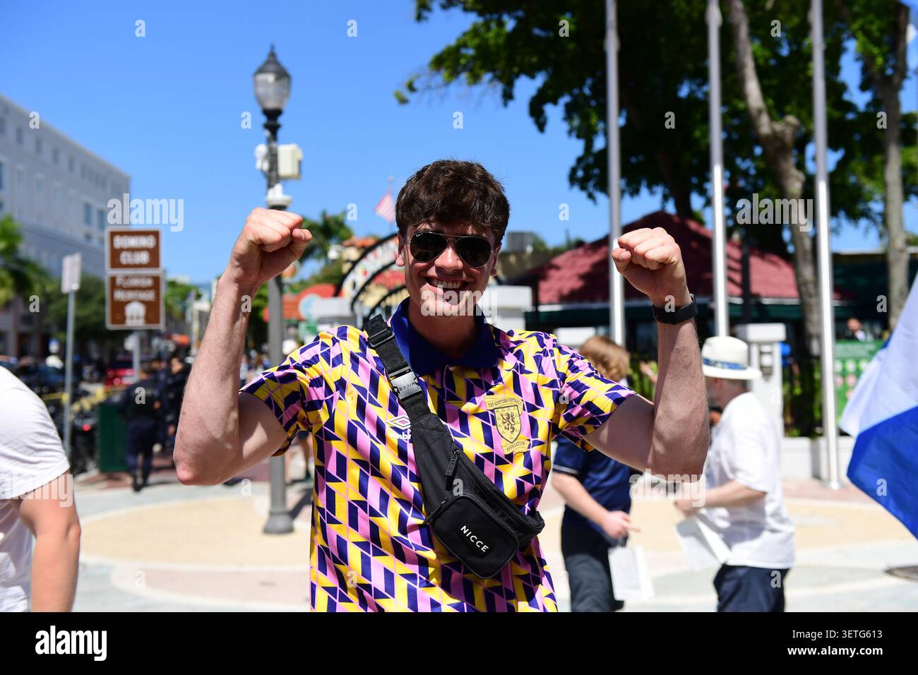 Scotland's fans take over Miami ahead of their march to loanDepot Park ...