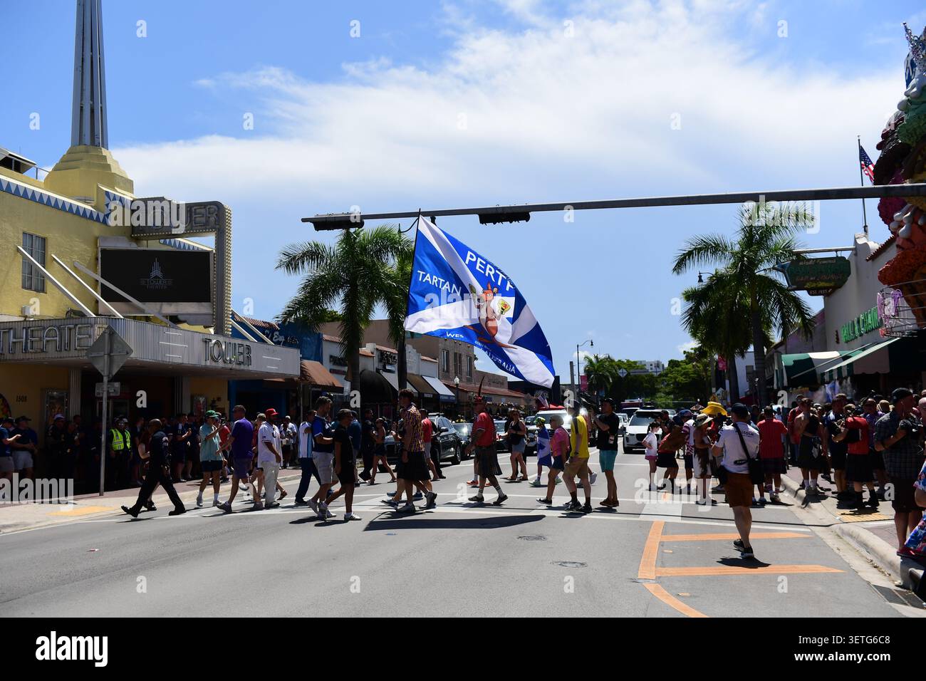 Scotland's fans take over Miami ahead of their march to loanDepot Park ...
