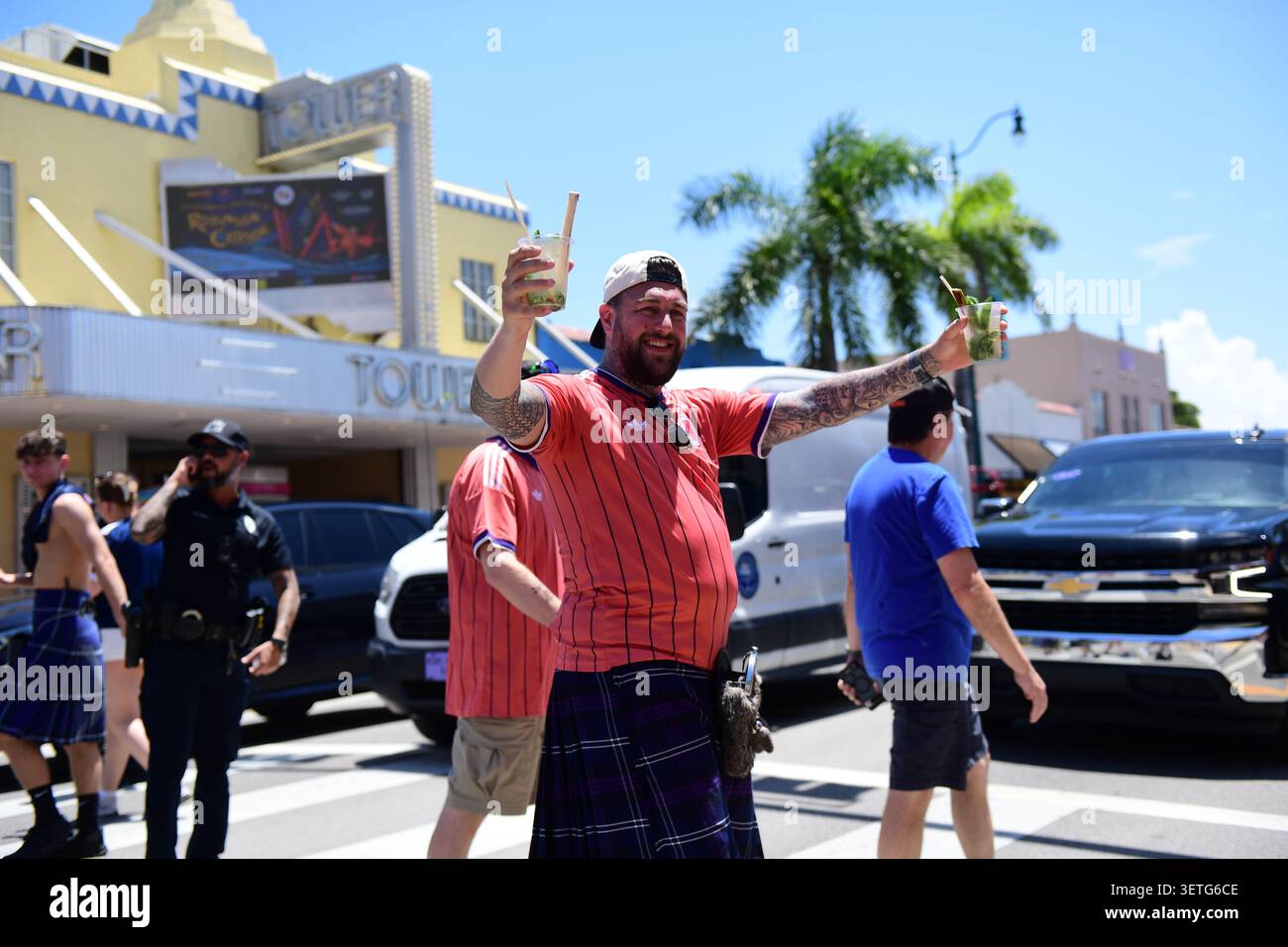 Scotland's fans take over Miami ahead of their march to loanDepot Park ...