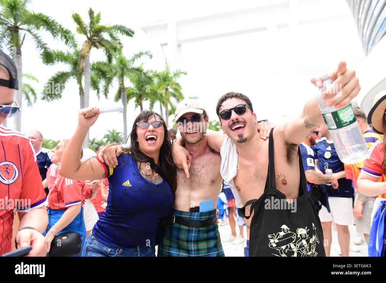 Scotland's fans take over Miami ahead of their march to loanDepot Park ...