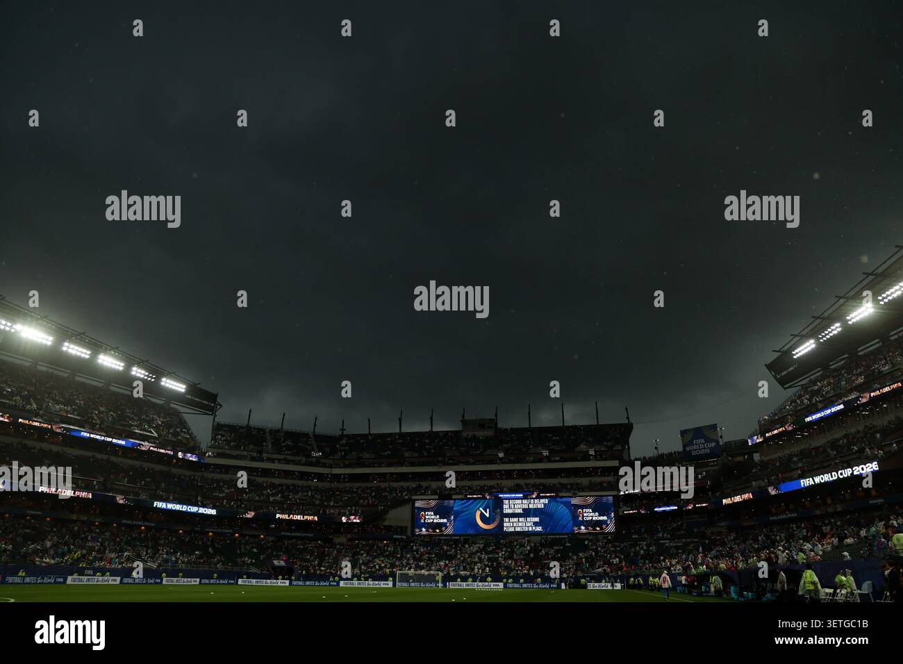 General view of storm during the FIFA World Cup 2026, Group I match ...