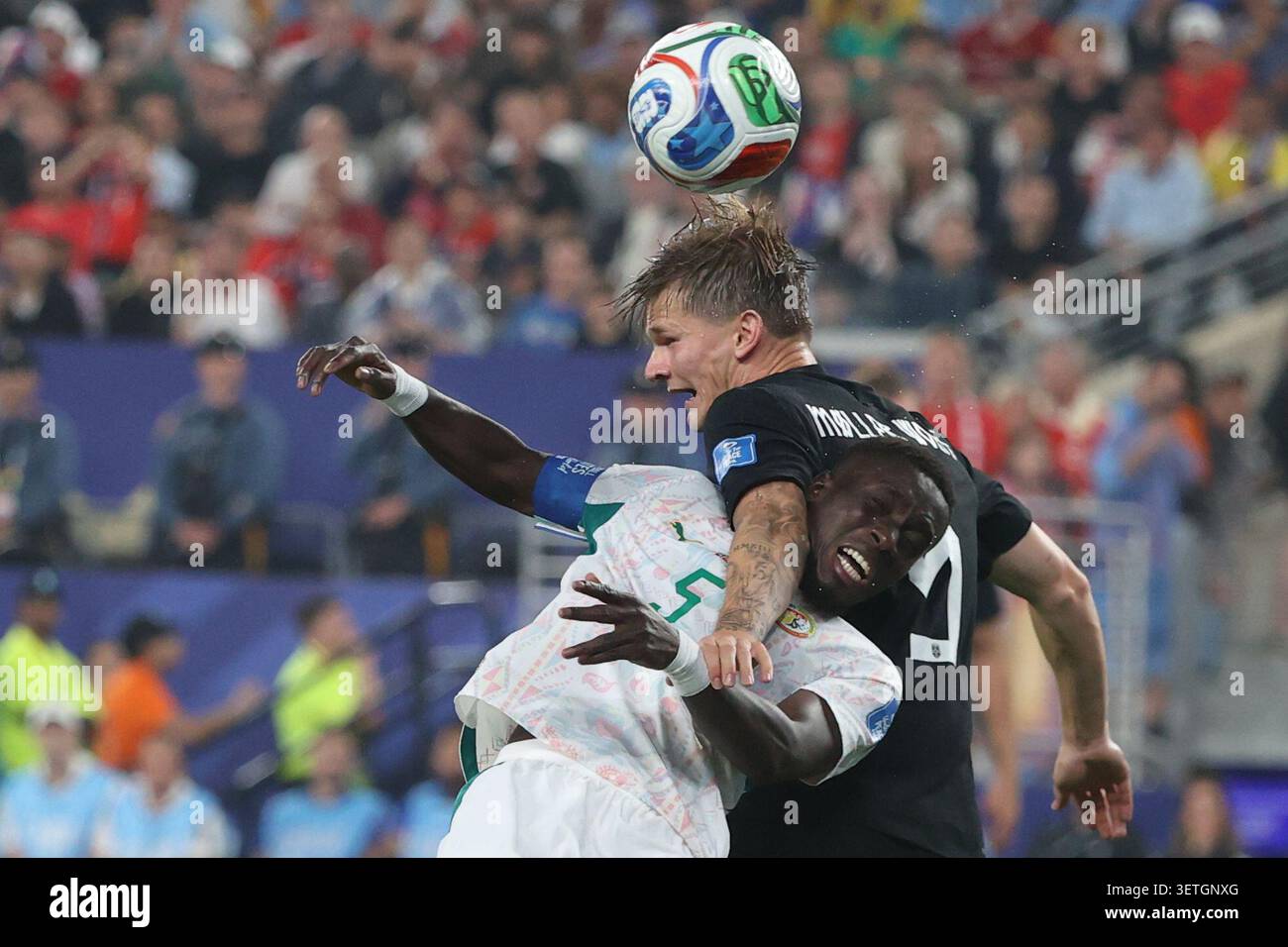 Norway's David Moeller Wolfe, right, and Senegal's Idrissa Gana Gueye ...