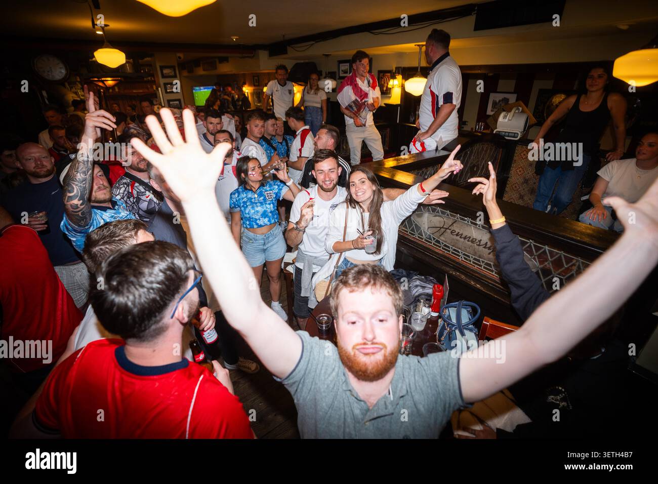 England fans at a bar in Boston’s Downtown. Ahead of England’s game ...