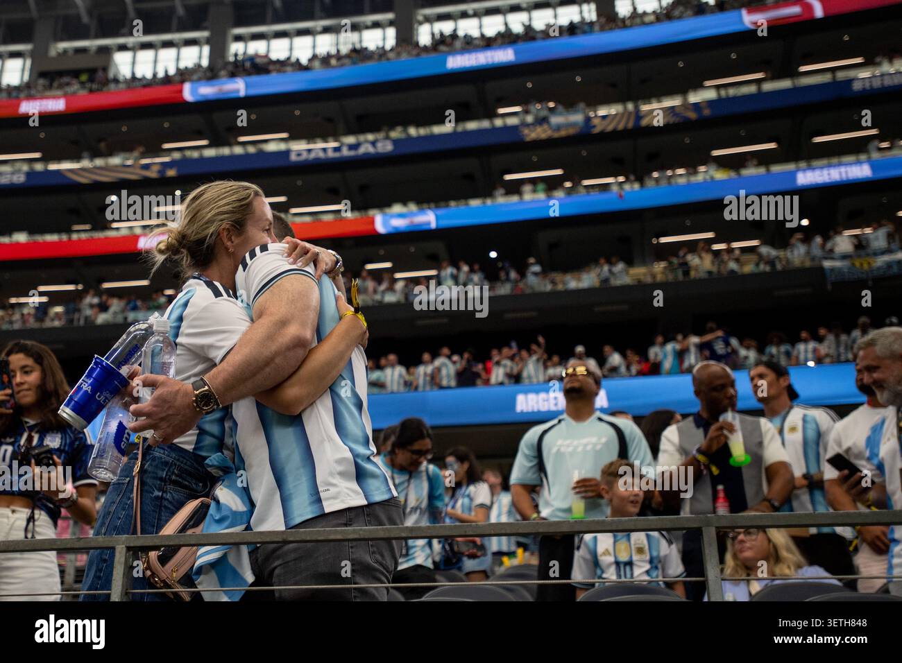 Argentine fans celebrate Argentina's victory over Austria in Group J of ...