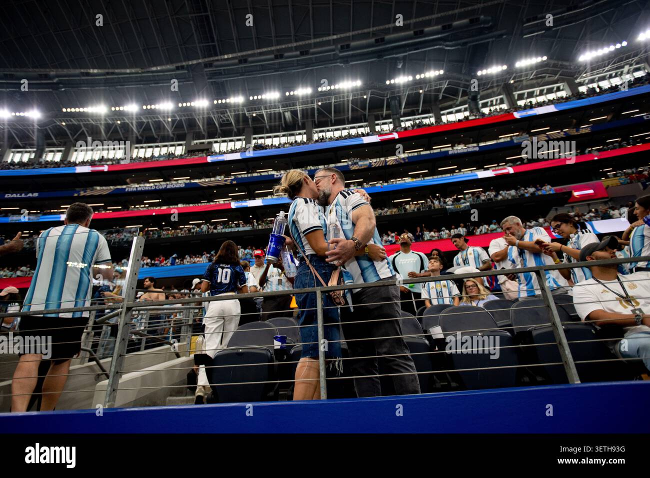 Argentine fans celebrate Argentina's victory over Austria in Group J of ...