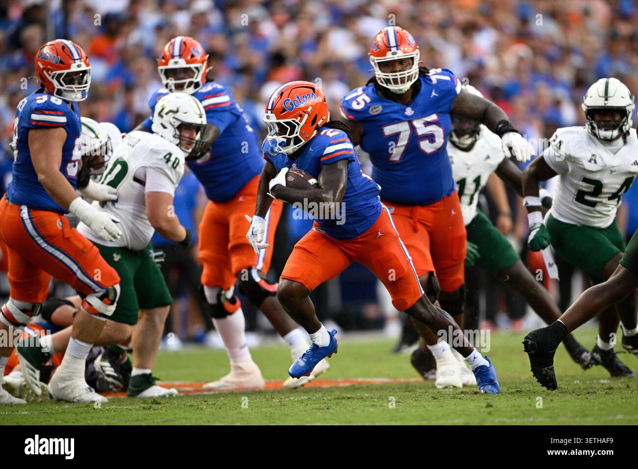 Florida running back Ja'Kobi Jackson (24) rushes for a touchdown ...