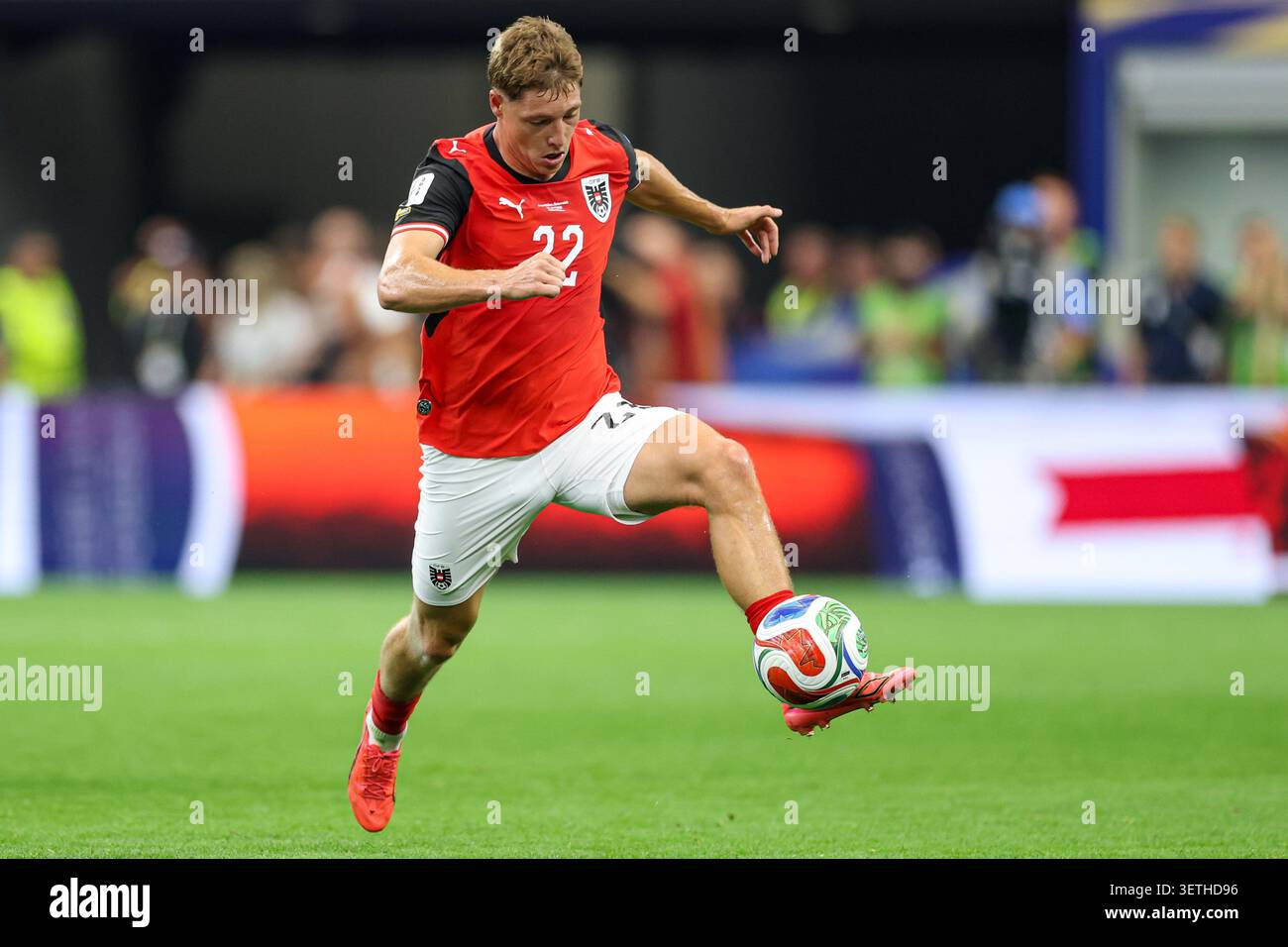 Austria's Alexander Prass running forward with the ball during the FIFA ...