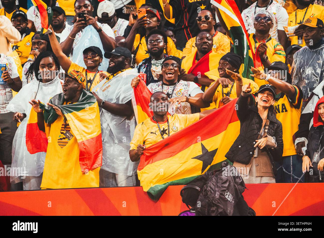 Toronto, Canada - 17 June 2026: Ghana fans cheer in the stands during a ...