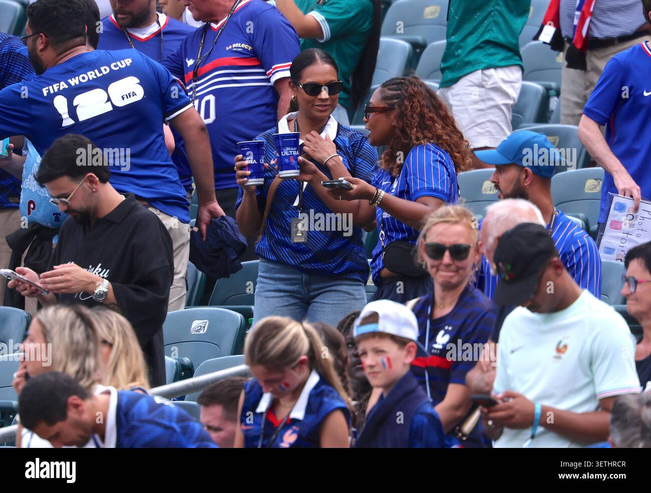 French families of the French soccer player and Celebs attend the ...