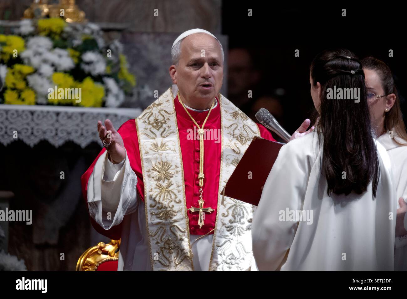 Pavia, Italy, 20 June 2026. Pope Leo XIV during his visits at the ...