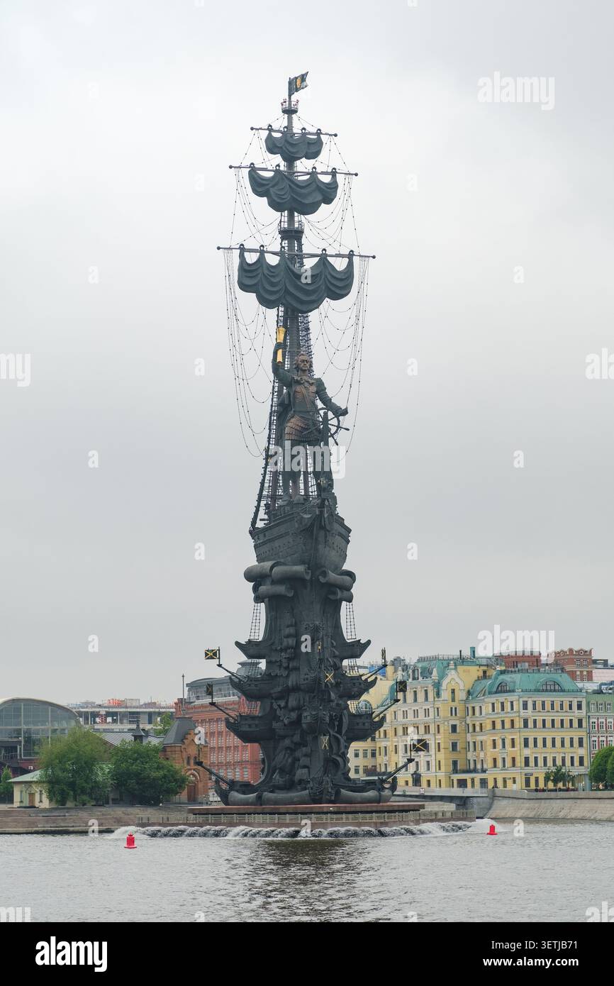 Moscow, Russia - May 12, 2026: Monument to Peter the Great in Moscow ...