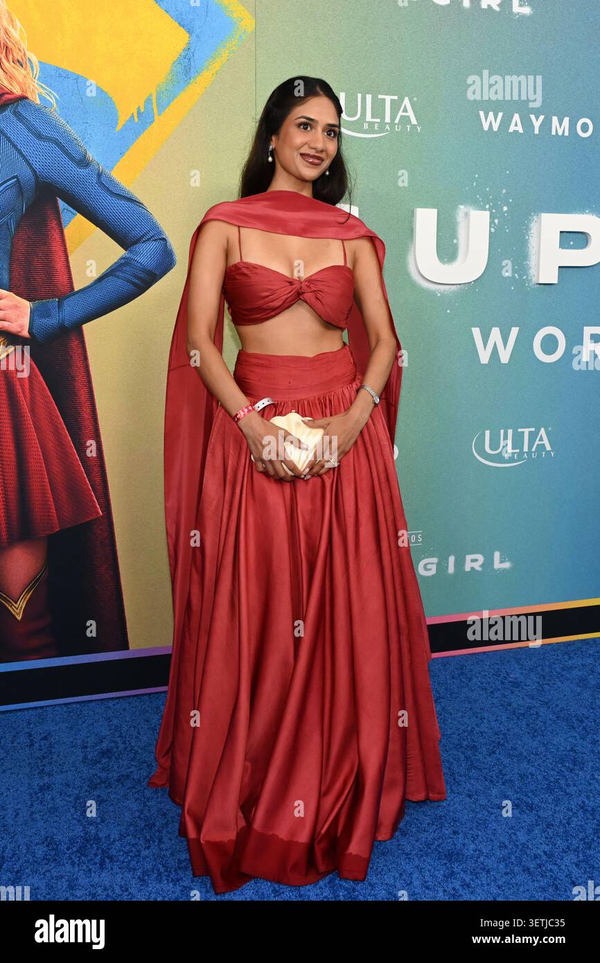 Aviva Mehta attending the World Premiere of DC Studios' Supergirl held ...