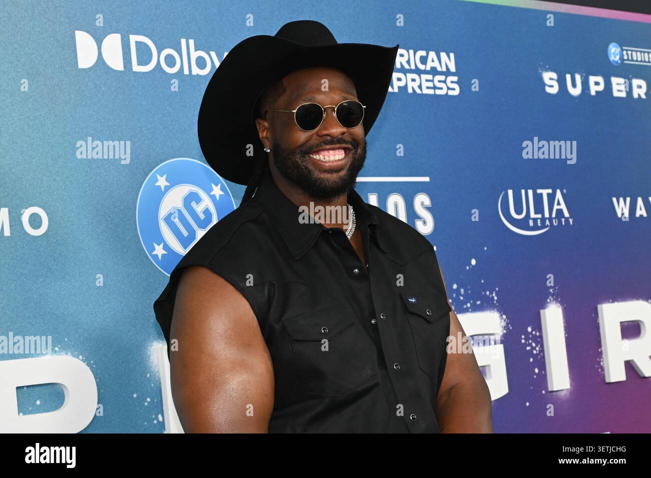 Gerald McCoy attending the World Premiere of DC Studios' Supergirl held ...