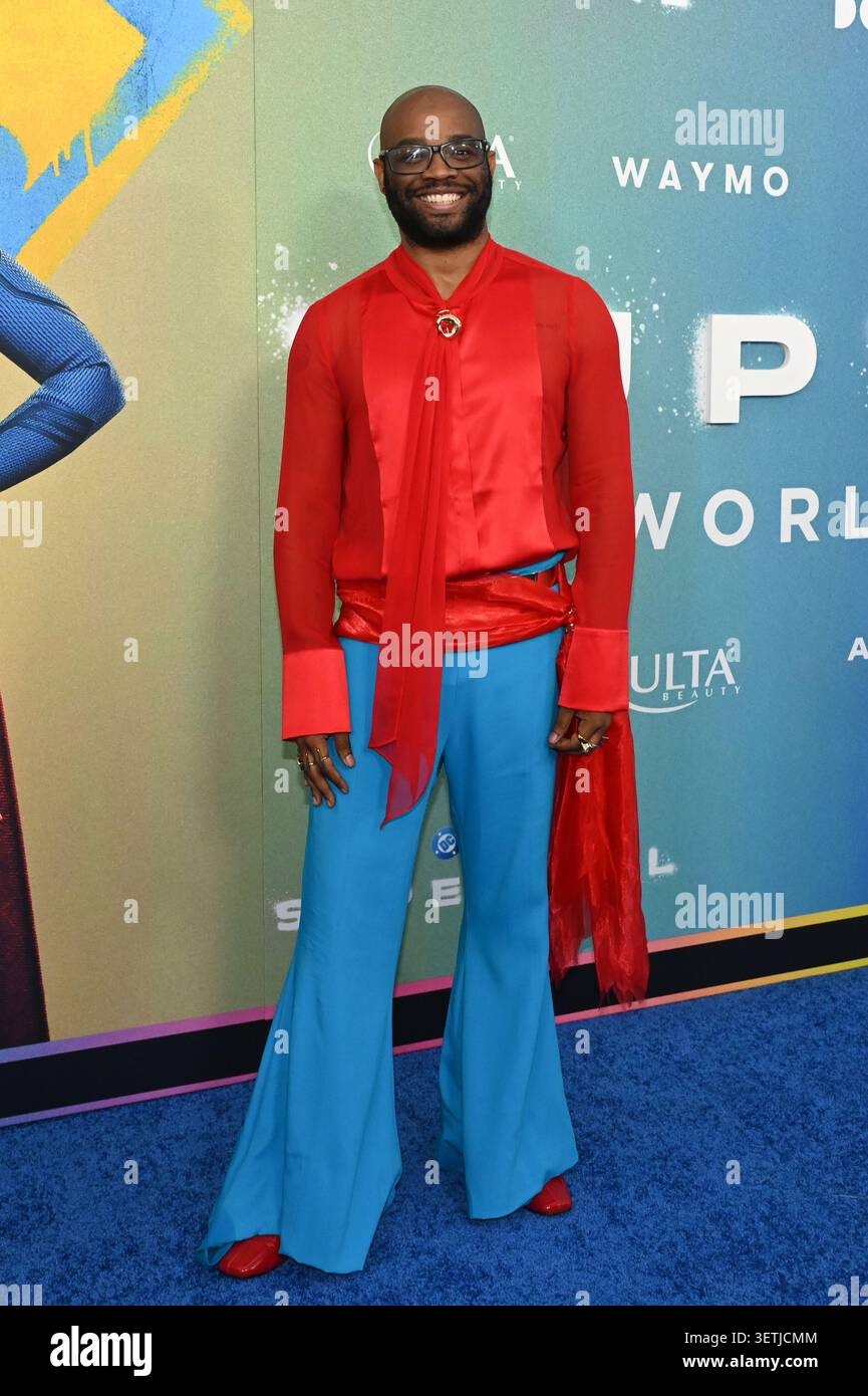 Michael Simeon attending the World Premiere of DC Studios' Supergirl ...