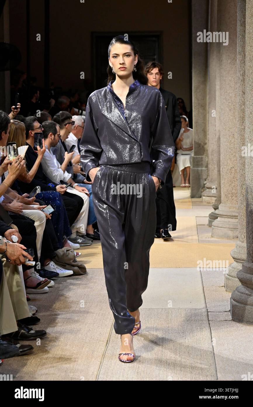 Milan Fashion Week - Men S/S 2027 Giorgio Armani fashion show Runway ...