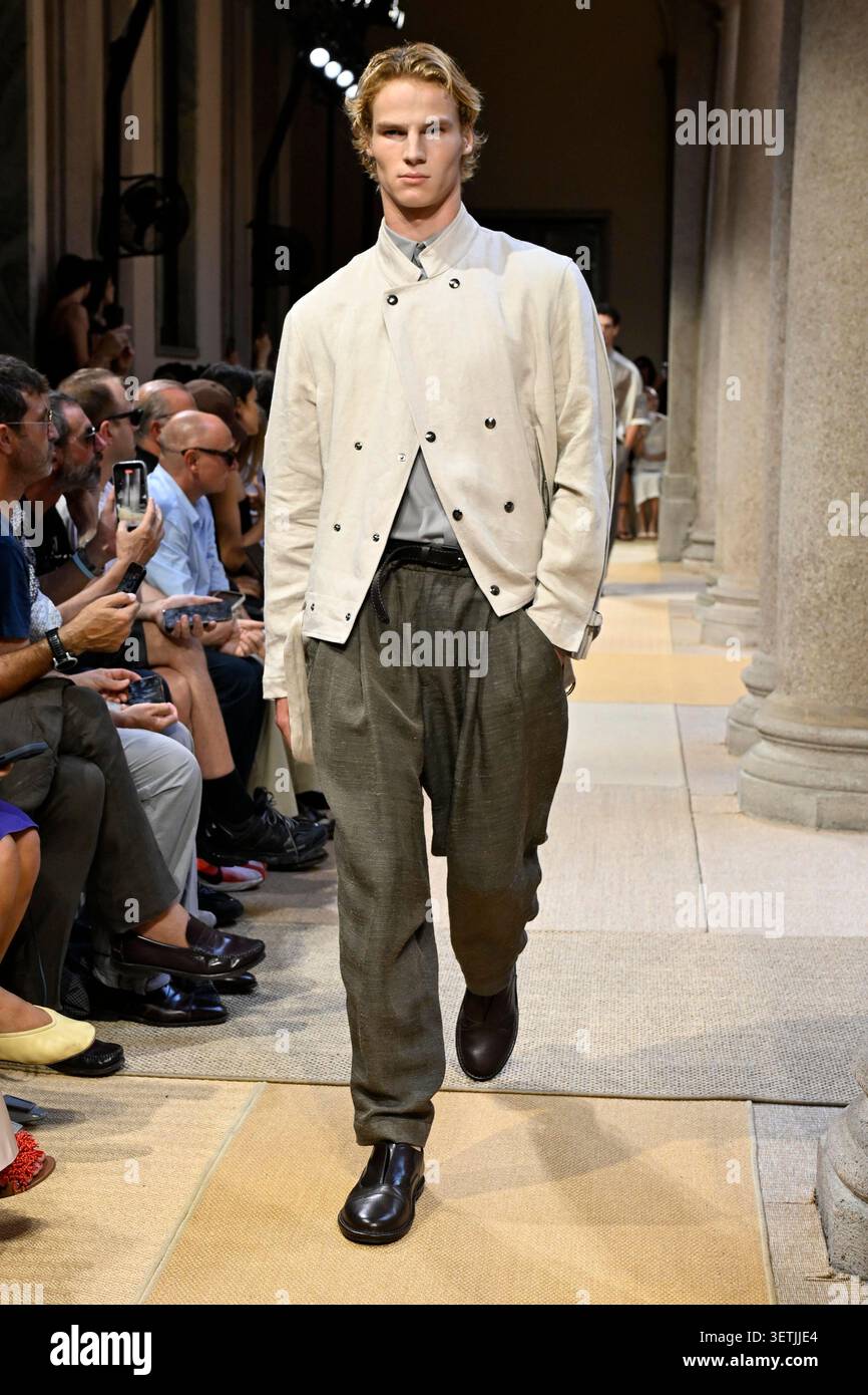 Milan Fashion Week - Men S/S 2027 Giorgio Armani fashion show Runway ...