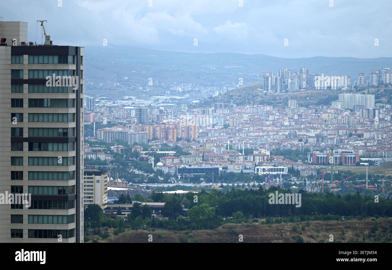 19 June 2026, Turkey, Ankara: A view of the skyline of the Turkish city ...