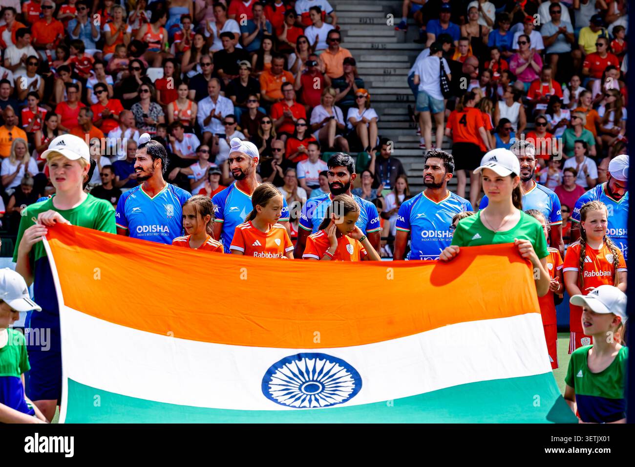 ROTTERDAM - The India team prior to the FIH Pro League match between ...