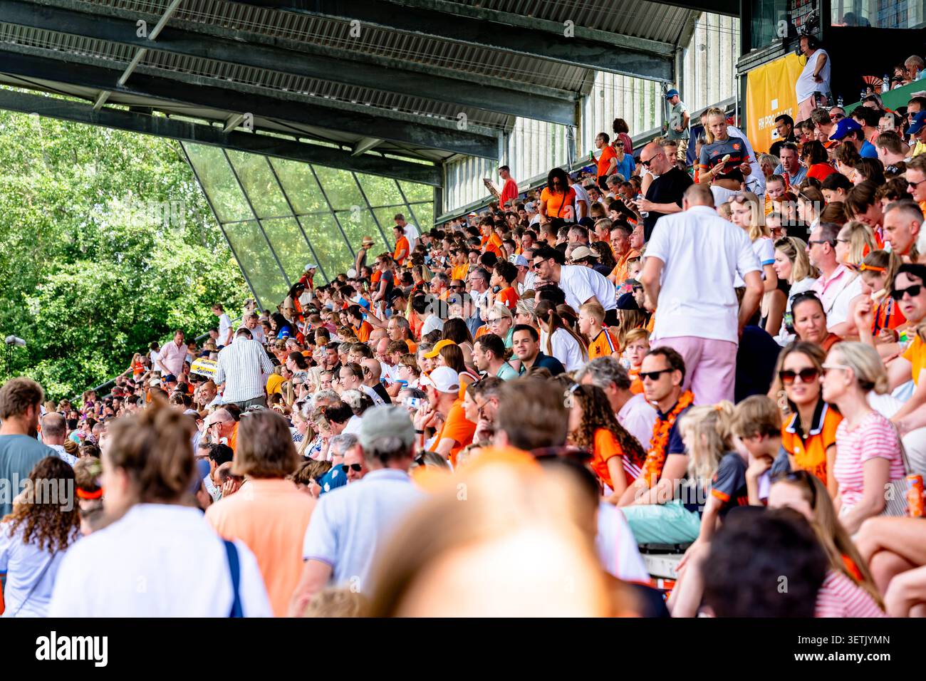 ROTTERDAM - one of the stands prior to the FIH Pro League match between ...