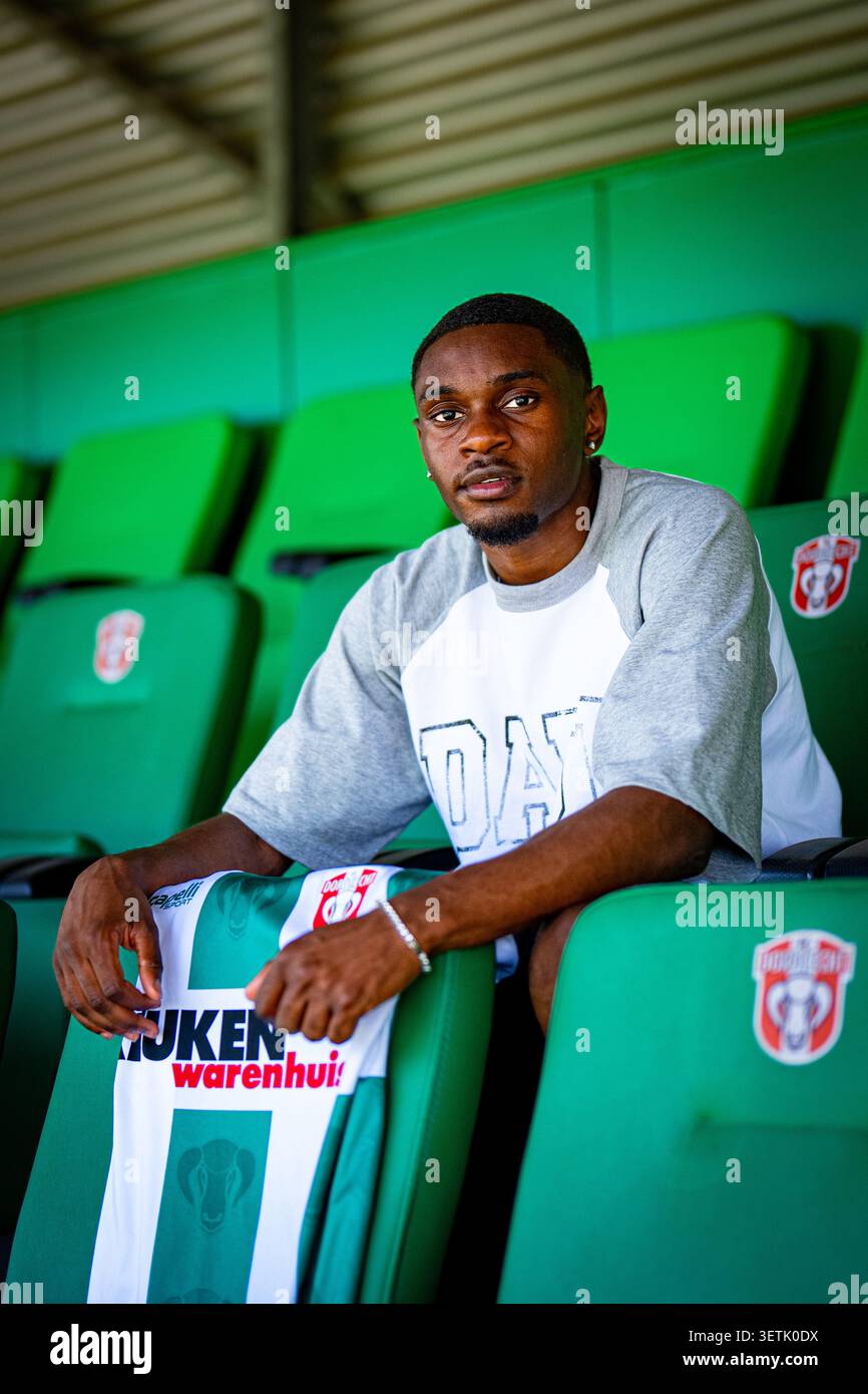 Dordrecht - Beni Mpanzu of FC Dordrecht during the portrait and ...