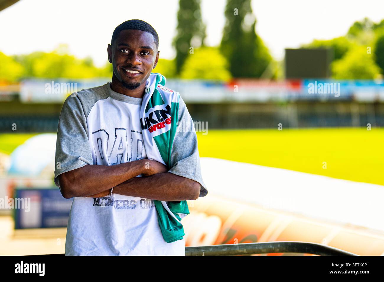 Dordrecht - Beni Mpanzu of FC Dordrecht during the portrait and ...