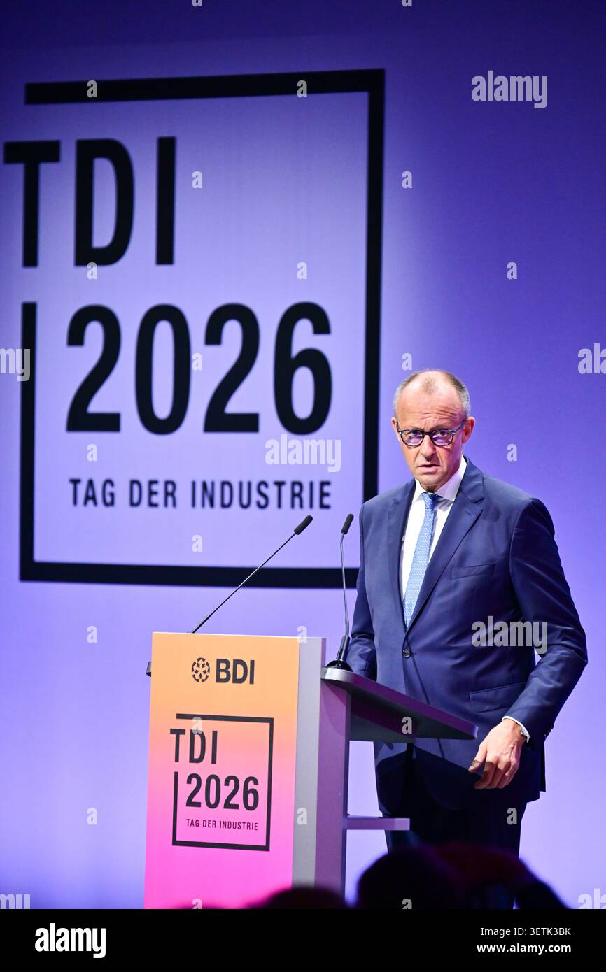 23 June 2026, Berlin: Chancellor Friedrich Merz (CDU) speaks during the ...