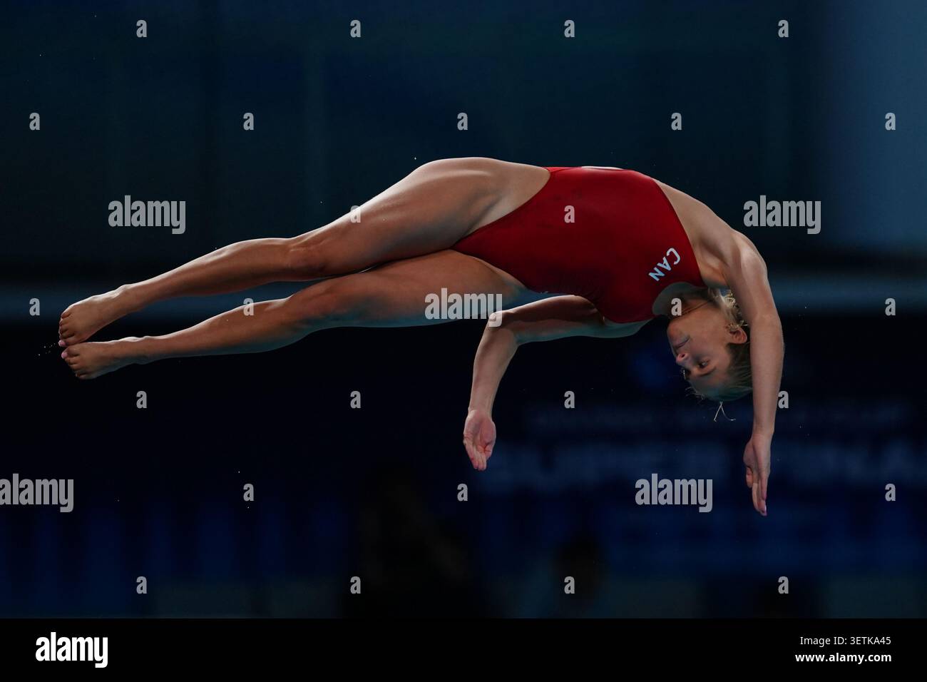 Kate Miller of Canada competes in the Women's 10m Platform Semifinal ...