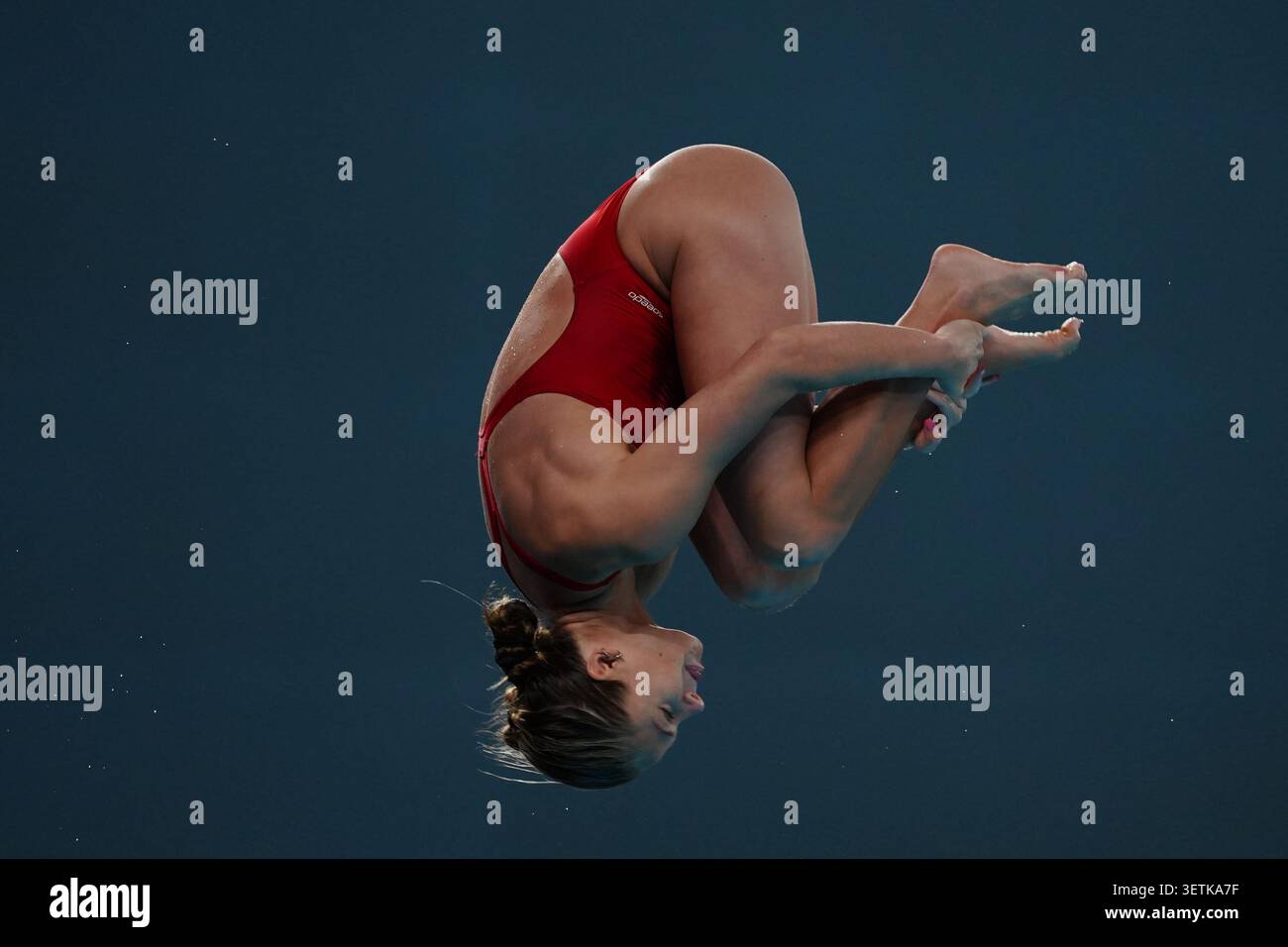Kate Miller of Canada competes in the Women's 10m Platform Semifinal ...