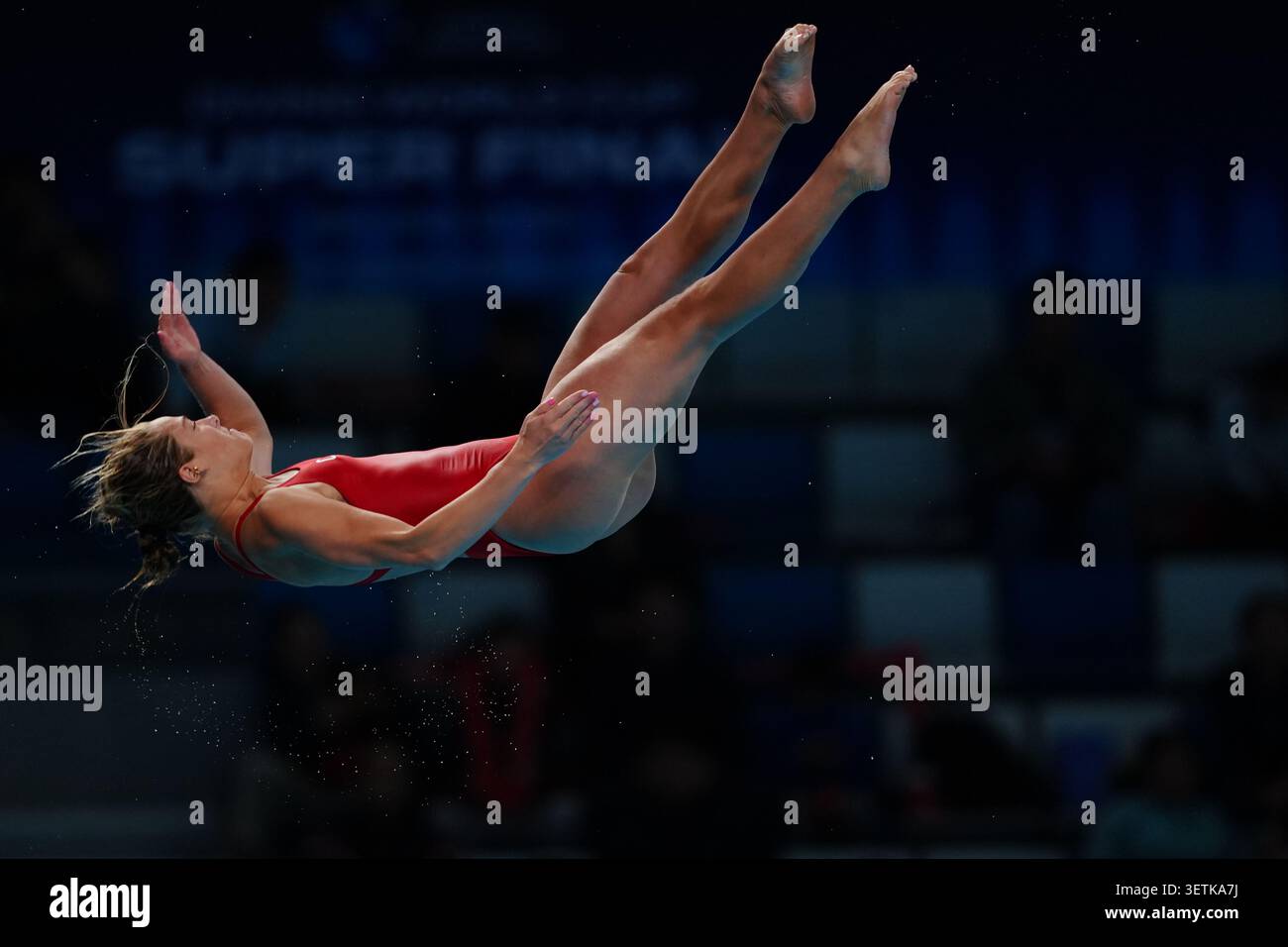 Kate Miller of Canada competes in the Women's 10m Platform Semifinal ...