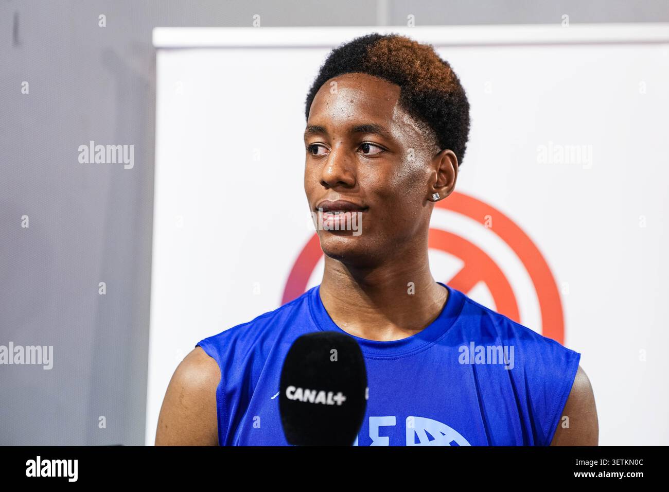Sohan BOUNGO of France U17 during the press conference at INSEP on June ...