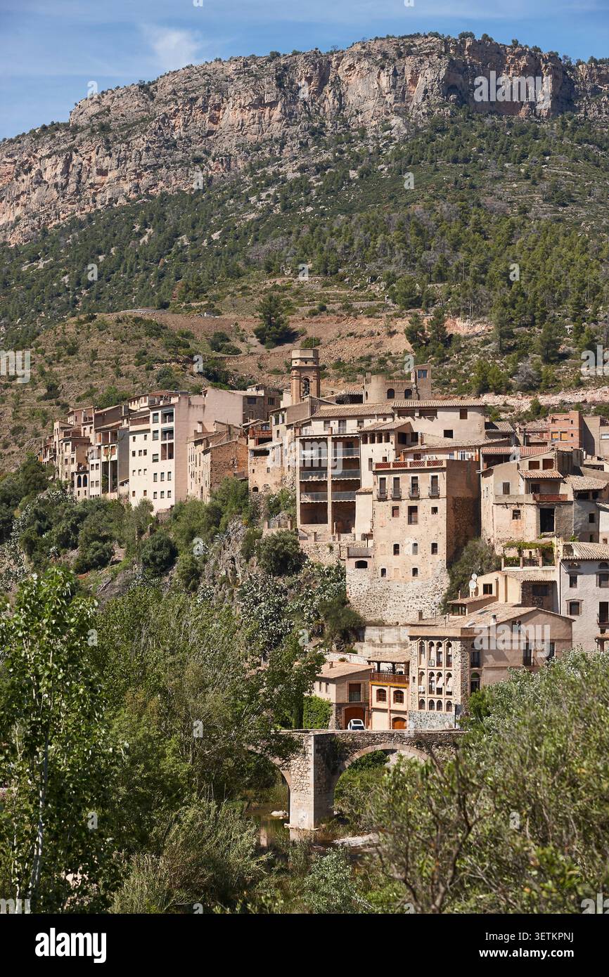 Picturesque priorat village of Vilella Baixa. Tarragona, Catalonia ...