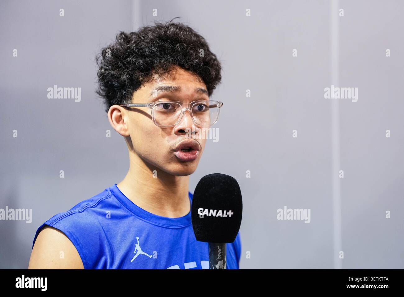 Aaron TOWO-NANSI of France U17 during the press conference at INSEP on ...