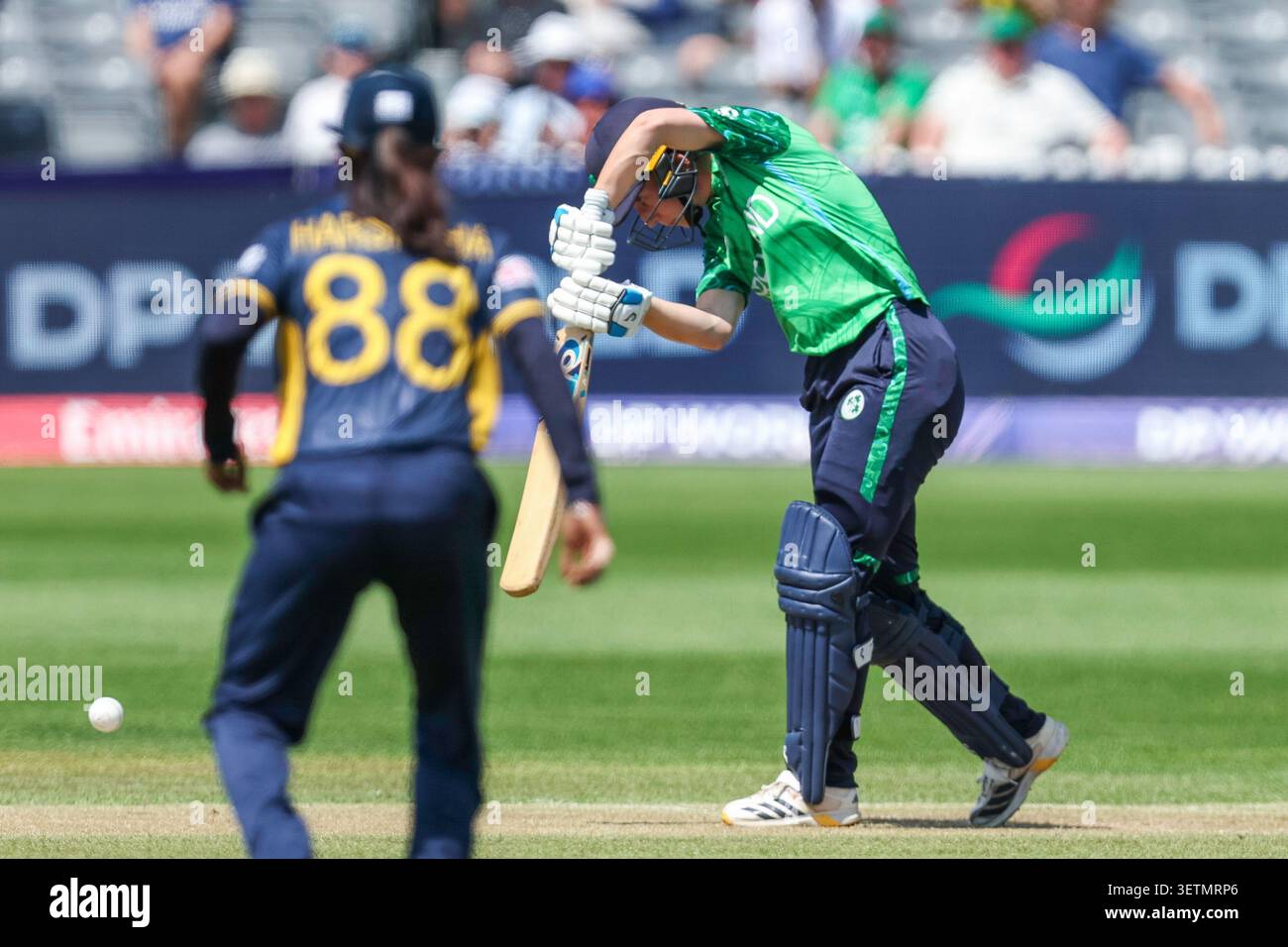 10, Orla Prendergast of Ireland in action batting during the ICC Women ...