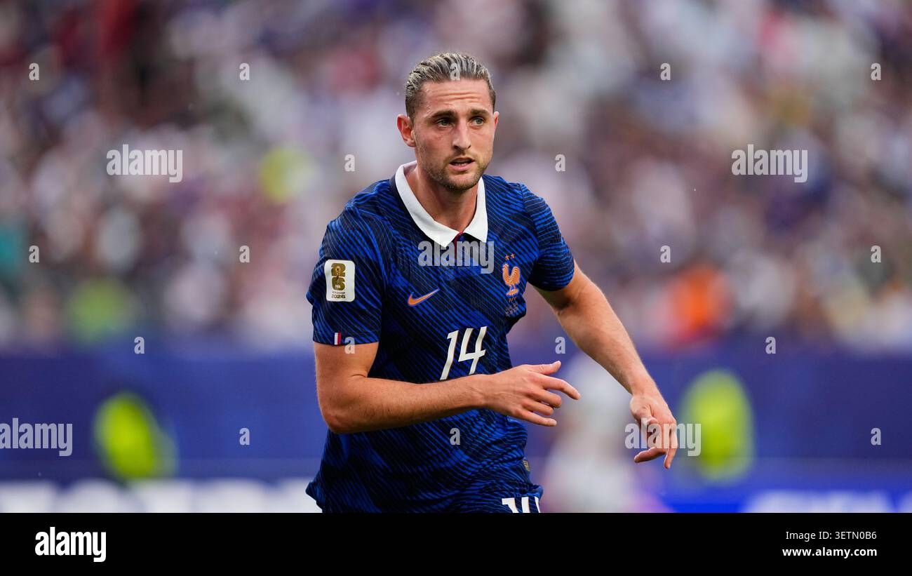France's Adrien Rabiot (14) in action during the World Cup Group I ...