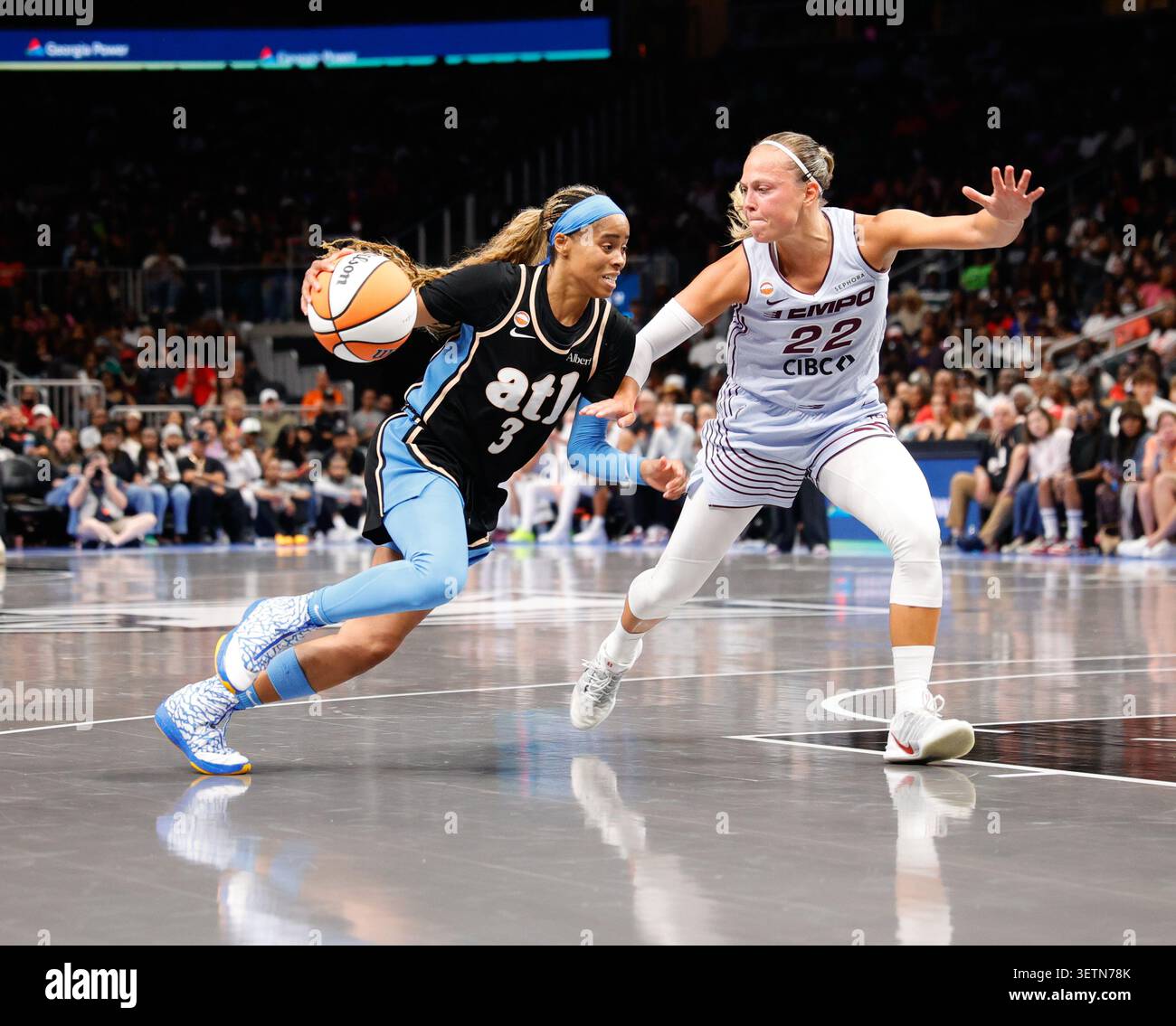 The Toronto Tempo take on the Atlanta Dream at State Farm Arena on June ...