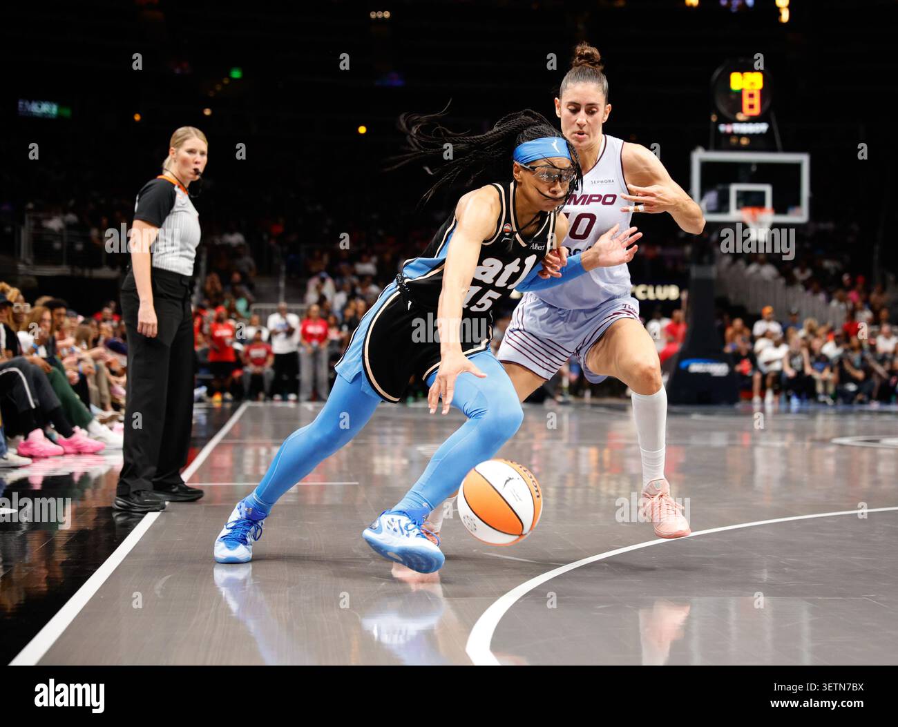 The Toronto Tempo take on Allisha Gray #15 and the Atlanta Dream at ...