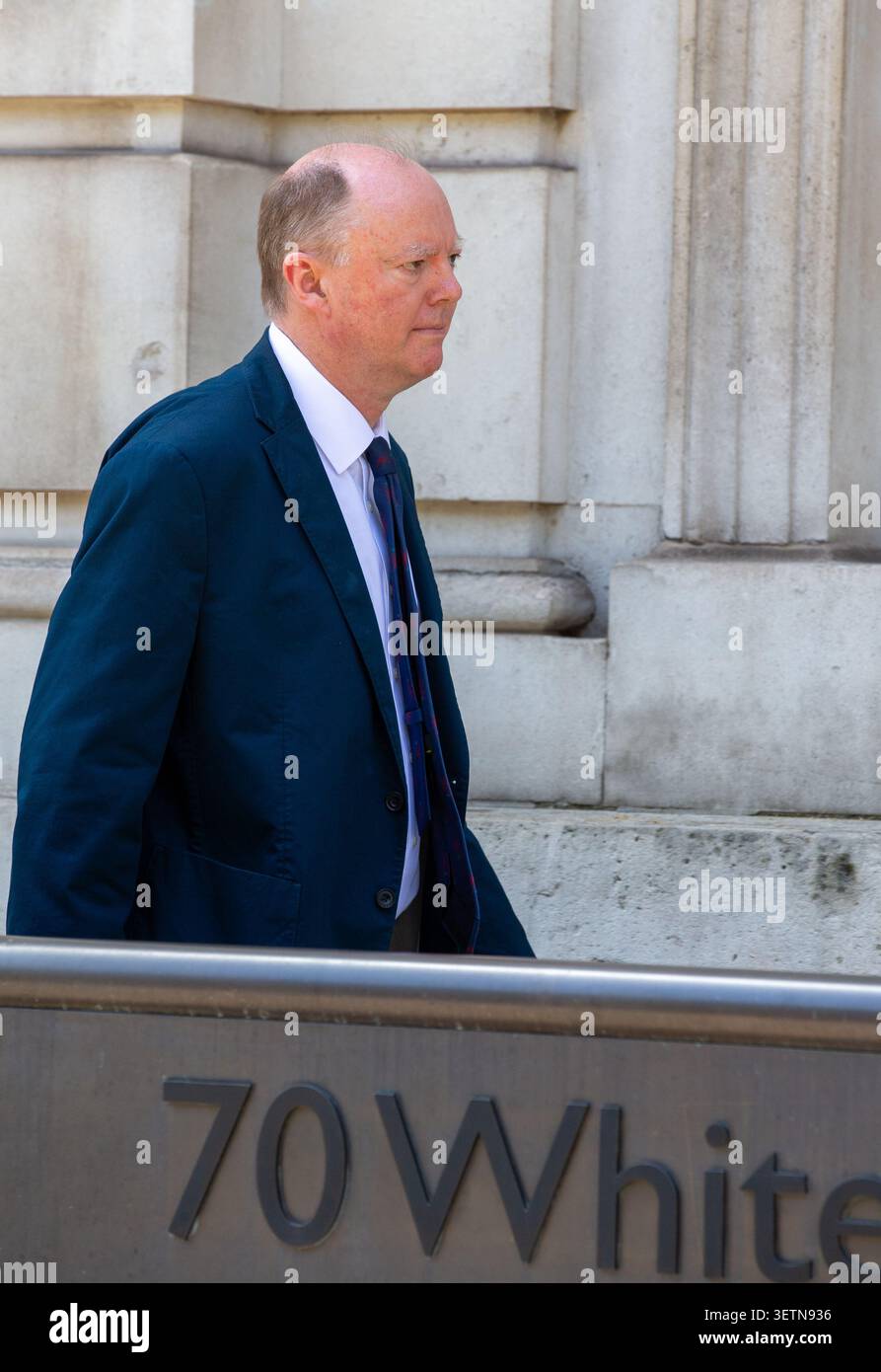 London, UK.23rd 2026 Chris Whittty Chief Medical Officer Arrives at ...