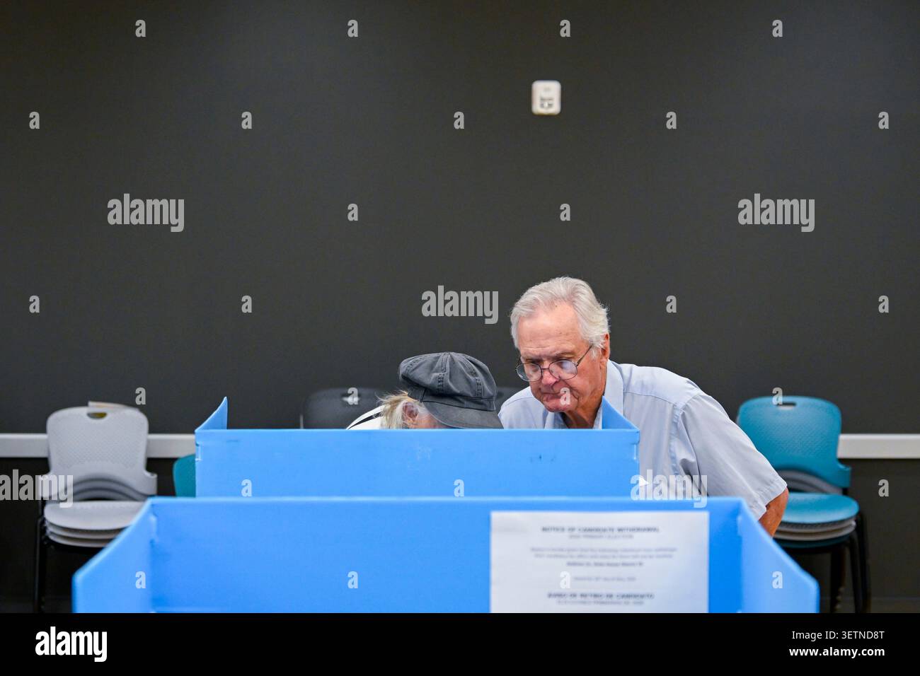 Voters cast a ballot during Utah's primary election on Tuesday, June 23 ...