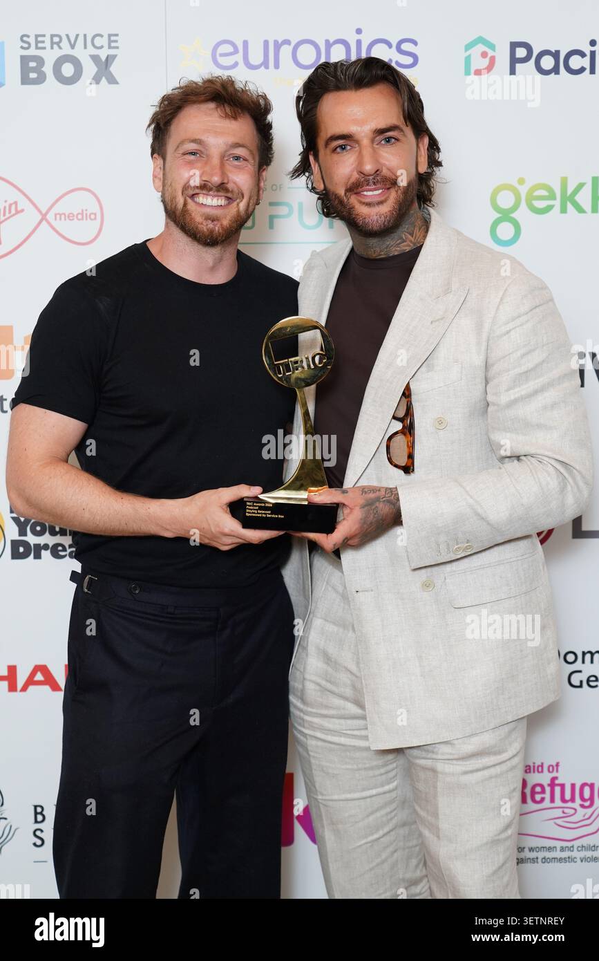 Sam Thompson and Pete Wicks, winners of the Best Podcast award at the ...