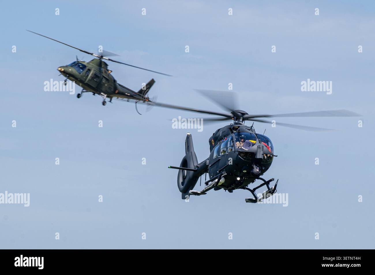 The H145M Light Utility Helicopter is pictured during a ceremony to ...