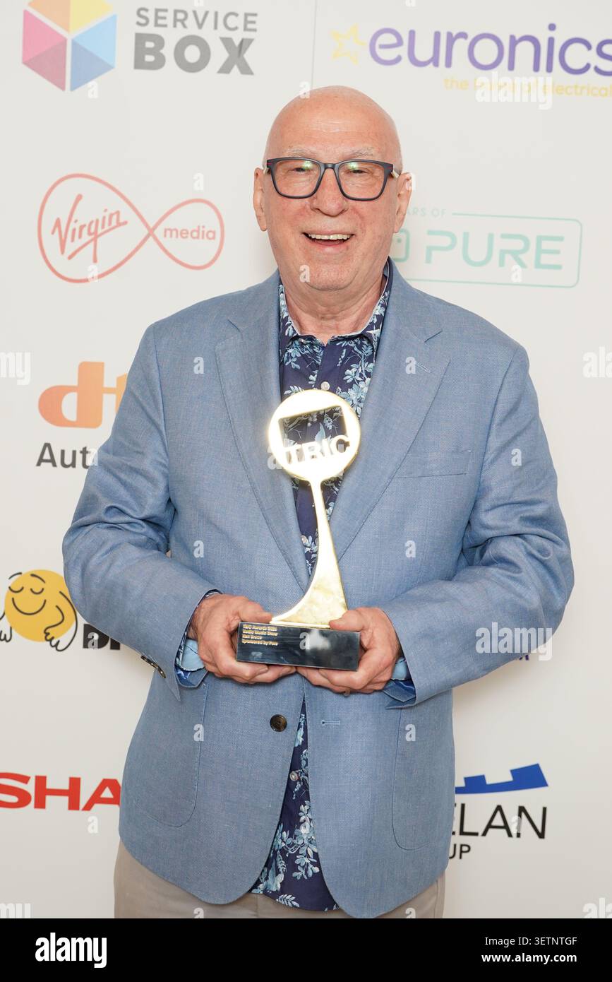 Ken Bruce winner of the Radio Music Show award at the Television and ...