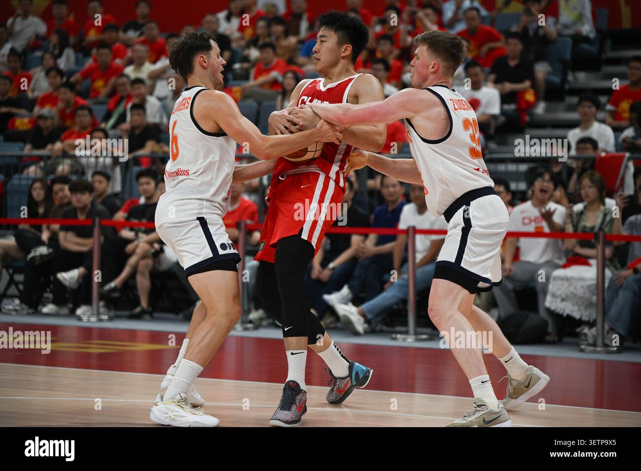 Hangzhou, China. 23 June, 2026. Wang Junjie #10 of China during the ...