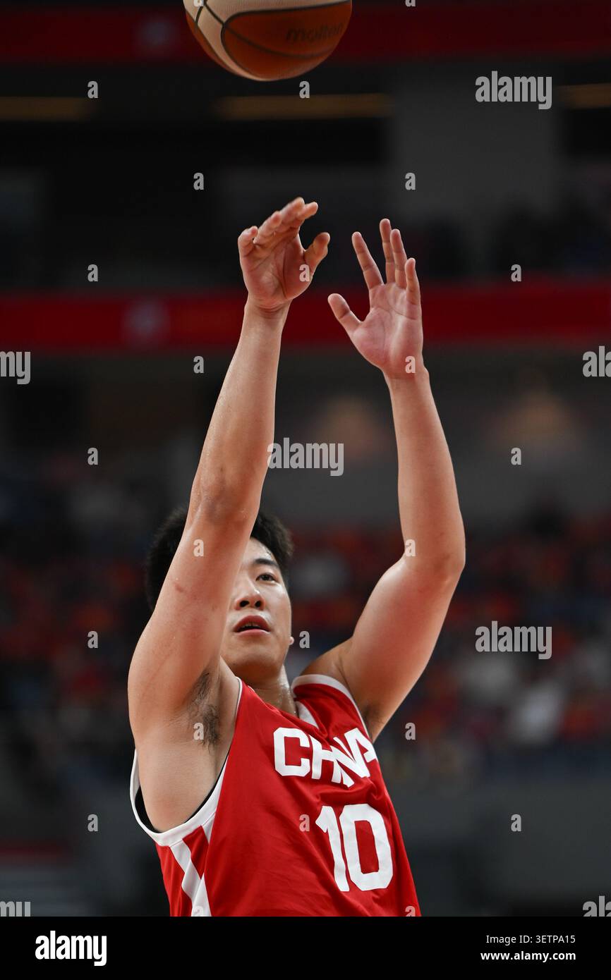 Hangzhou, China. 23 June, 2026. Wang Junjie #10 of China during the ...