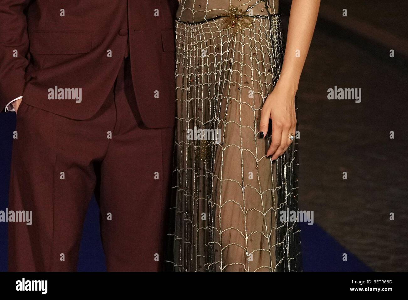 Tom Holland and Zendaya pose on the red carpet of the premiere for the ...