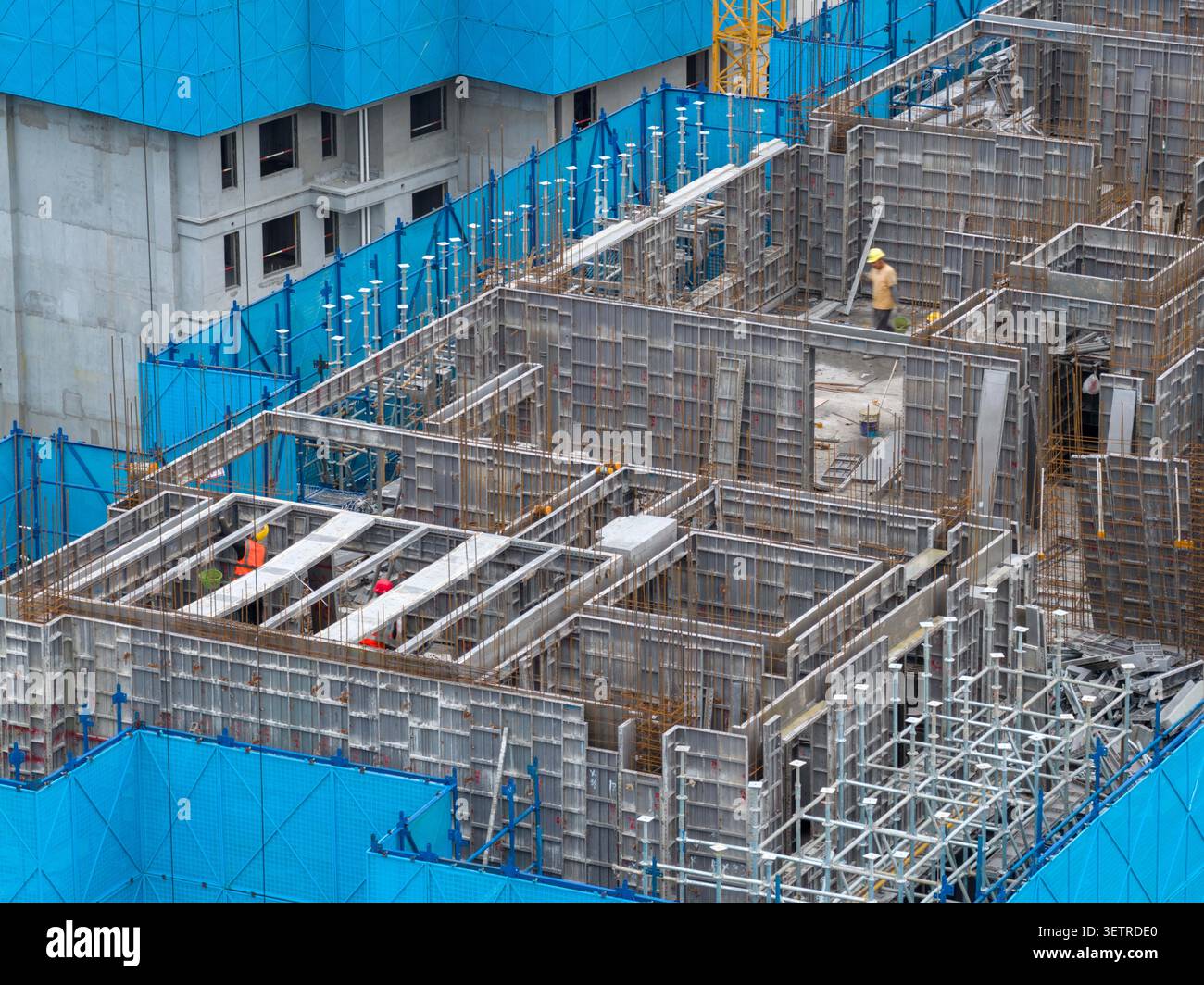 HUAI'AN, CHINA - JUNE 23, 2026 - Real estate project under construction ...