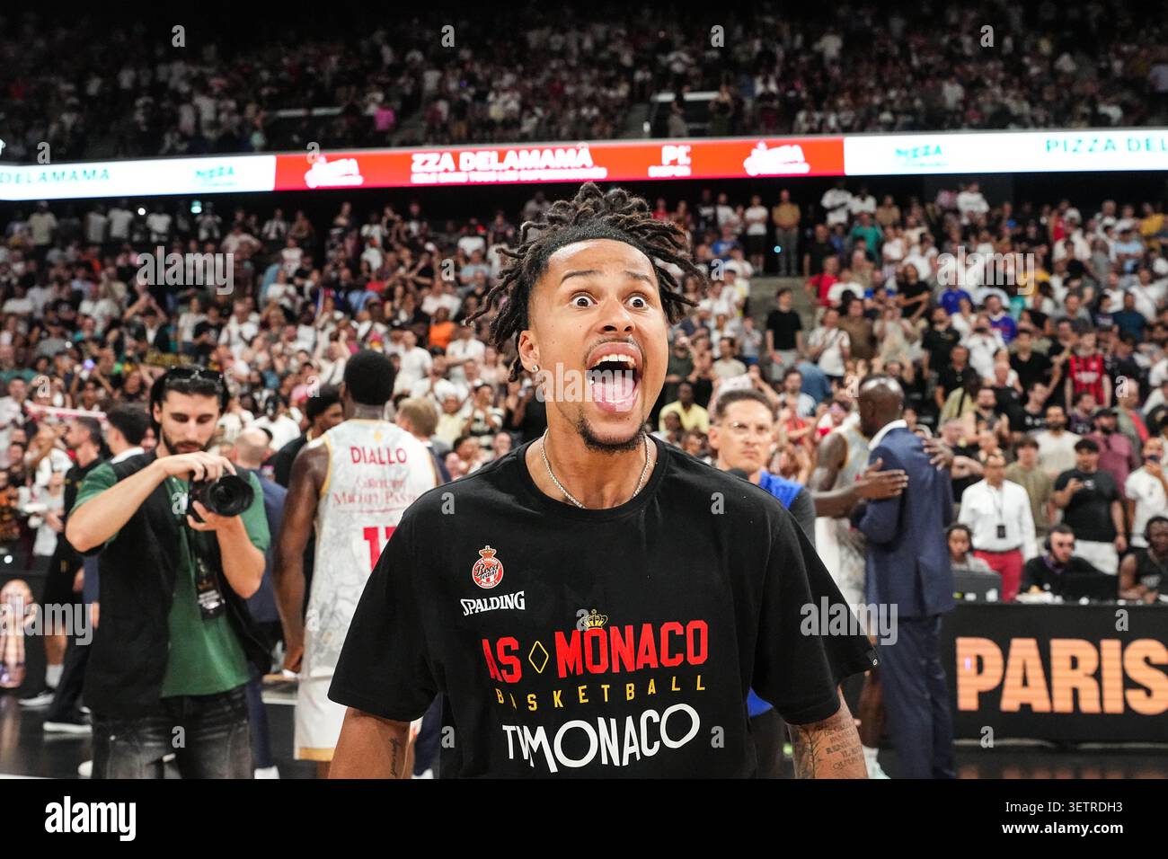Matthew STRAZEL of Monaco celebrates during the Betclic Elite, Final ...