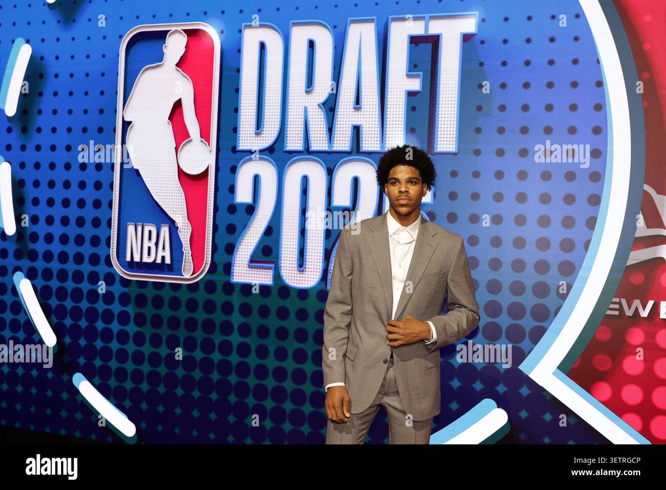 Christian Anderson Jr. arrives for the first round of the NBA ...