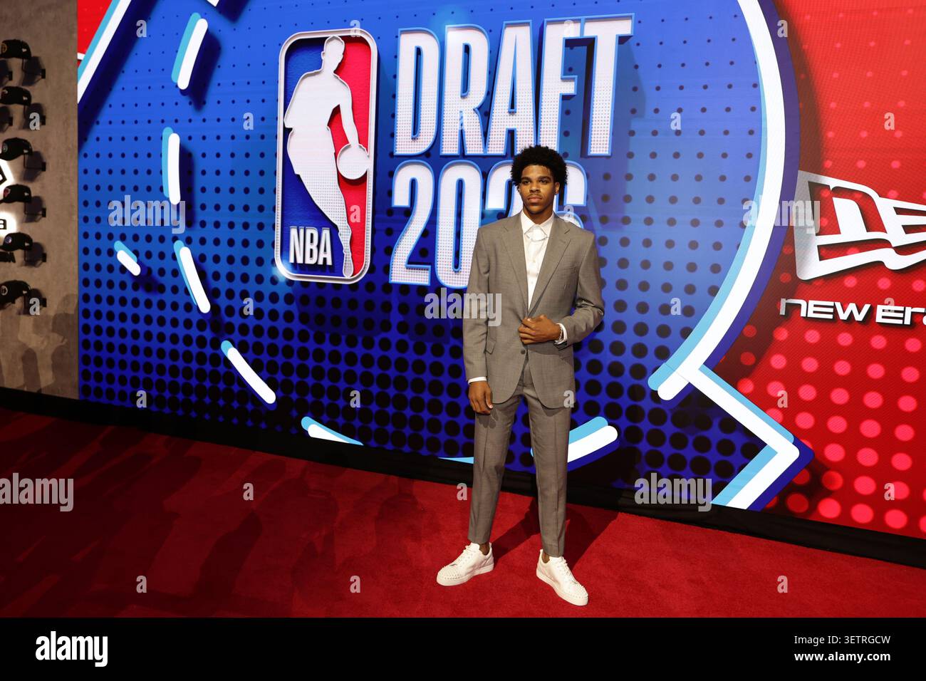 Christian Anderson Jr. arrives for the first round of the NBA ...