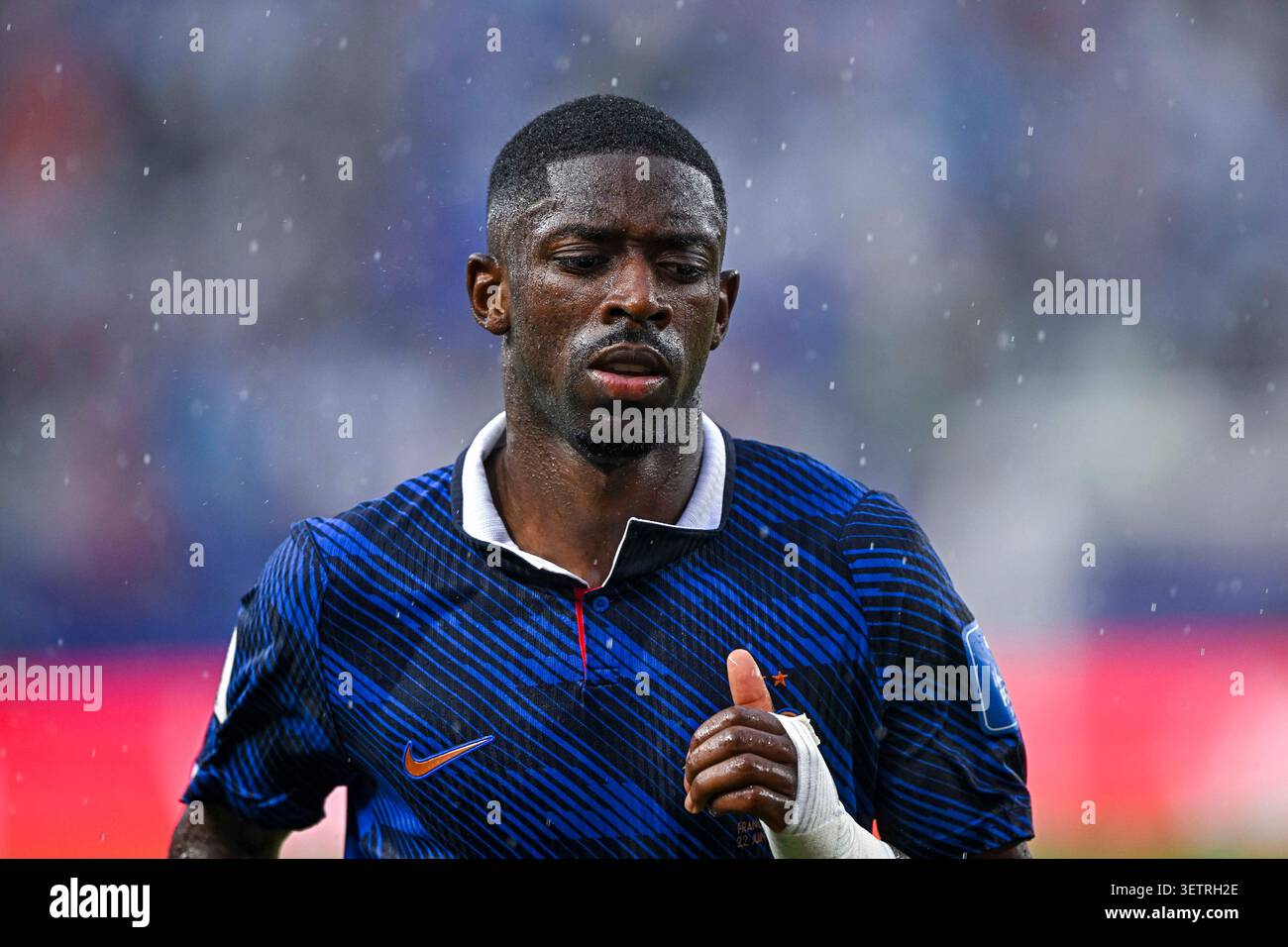 France's Ousmane DEMBELE under the rain during the FIFA World Cup 2026 ...